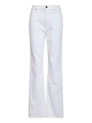 Khaite Danielle High-waist Straight-leg Jeans - White