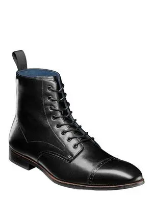 STACY ADAMS Stacy Adams Henry Cap Toe Boots Black