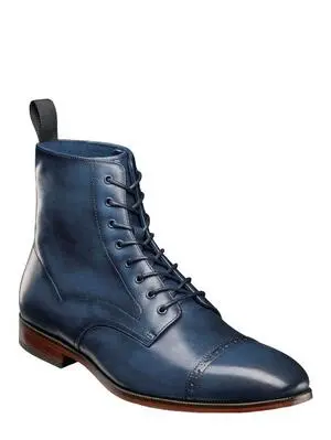 STACY ADAMS Stacy Adams Henry Cap Toe Boots Navy