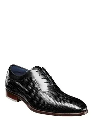 STACY ADAMS Keating Woven Derby - Black