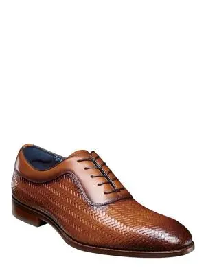STACY ADAMS Keating Woven Derby - Tan