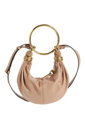 Chloé Chloé Mini Bracelet Leather Hobo Bag Woodrose
