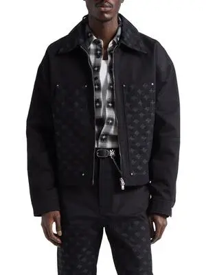 Amiri Ma Quad Jacquard Work Jacket - Black