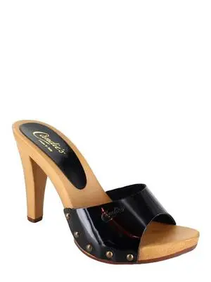 CANDIE'S Candie's Antonella Platform Sandal Black Patent