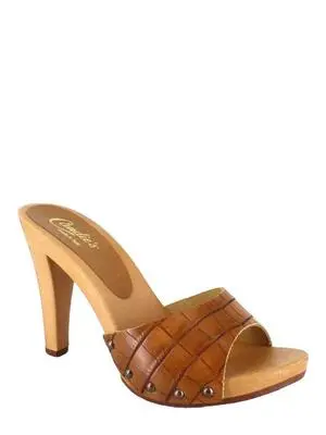 CANDIE'S Candie's Antonella Platform Sandal Brown Croc