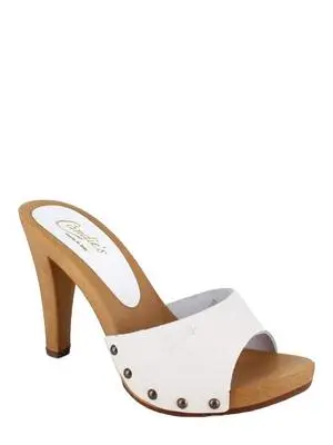 CANDIE'S Candie's Antonella Platform Sandal White Leather