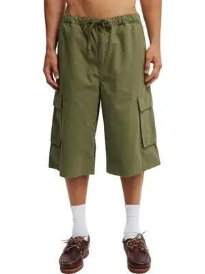 COTTON ON Cotton On Super Baggy Cargo Short Military