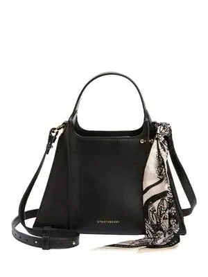 Strathberry Arkshell Top Handle Bag - Black