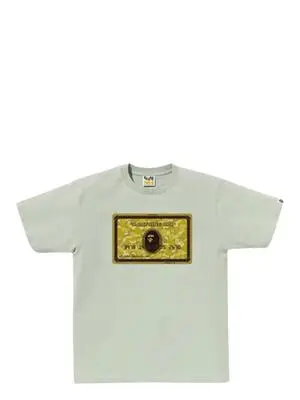 A BATHING APE Card Tee Shirt - Green/gold