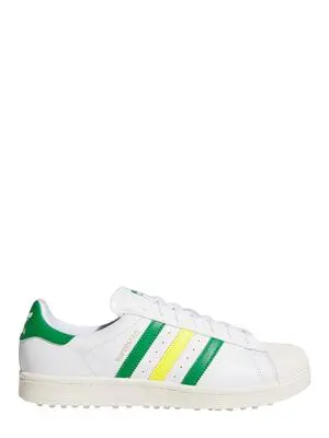 Adidas Superstar Spikeless Golf Sneakers - Cloud White/green/yellow