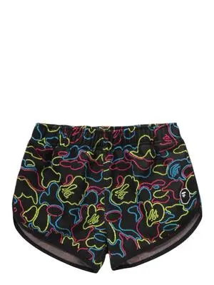A BATHING APE Jacquard Track Shorts - Multicolor