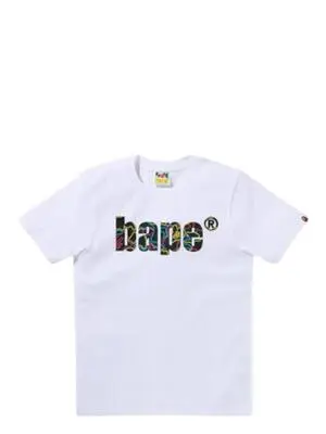 A BATHING APE Logo Tee - White