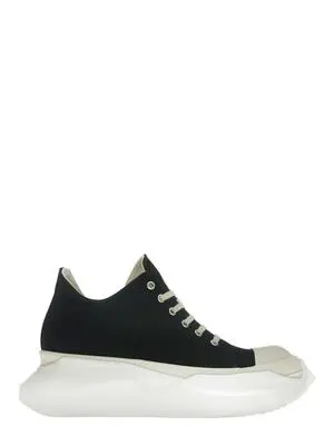 Rick Owens Abstract Low Top Sneakers - Black/milk