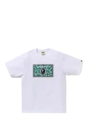 A BATHING APE Card Tee Shirt - White/green