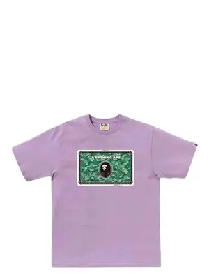 A BATHING APE Card Tee Shirt - Purple/green