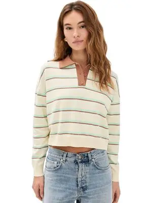 LE BOP Zadie Pullover Antique White Stripe
