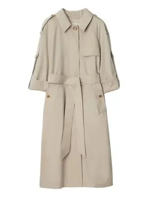 Burberry Long Lightweight Trench Coat - Beige