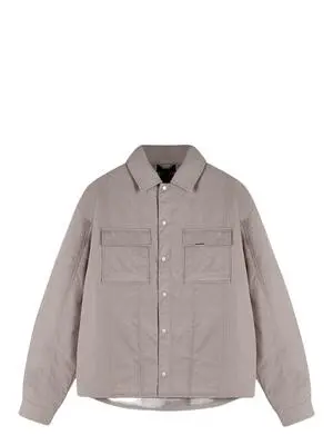 REPRESENT Quilted Overshirt Mid Grey