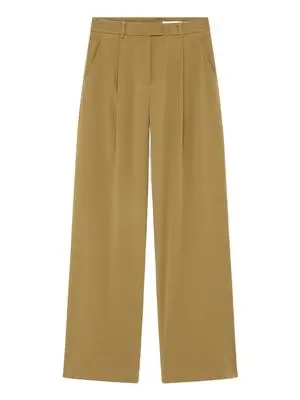 Another Tomorrow Relaxed Wide-leg Pant - Thyme