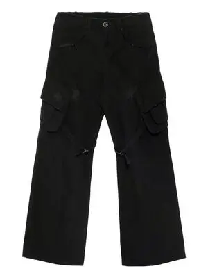JNBY Curled Edge Cargo Trousers - Black