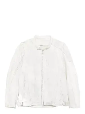 CROQUIS Panelled Denim Jacket - White