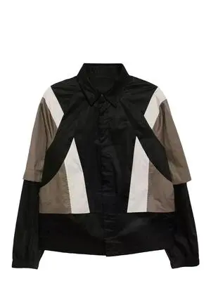 CROQUIS Panelled Shirt Jacket - Black