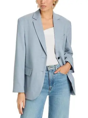 ANINE BING Quinn Blazer - Steel Blue