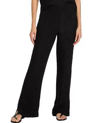 ANINE BING Aden Crinkle Finish Pants - Black