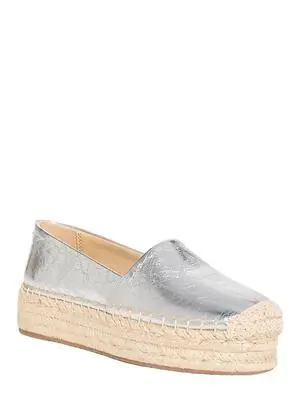 Michael Kors Lynn Platform Espadrilles Silver