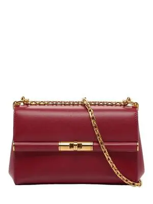 Dolce & Gabbana Small Leather Shoulder Bag - Dark Red