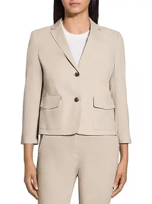 Theory Shrunken Fit Blazer - Straw