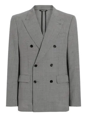 Dolce & Gabbana Double-breasted Wool Jacket - Multicolor