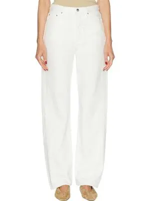 TOTEME Twisted Seam Full Length Jeans - Off White