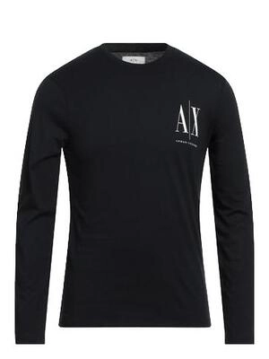 Armani Exchange Man T-shirt Midnight Blue Size Xl Cotton Blue
