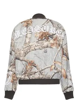 PLEASURES Dragon Bomber Jacket - Grey
