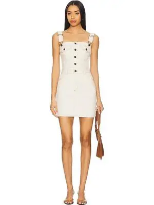 Steve Madden Lake Denim Mini Dress - Oatmeal