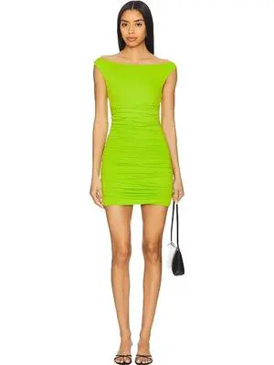 AFRM Aster Dress - Lime Punch