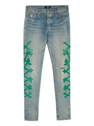 Amiri Dubai Bone Skinny Jeans - Blue