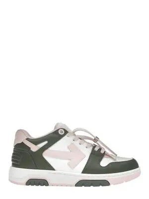 Off-White Off-White Out Of Office Low-Top Sneakers White/green/pink