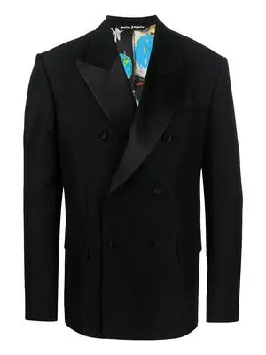 Palm Angels Starry Night Smoking Blazer - Black
