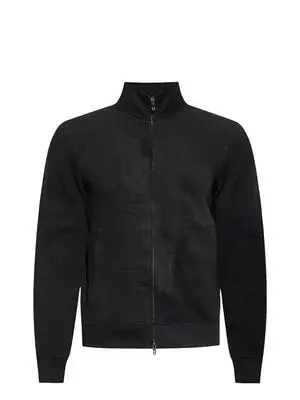 Emporio Armani Zip-up Sweatshirt - Black