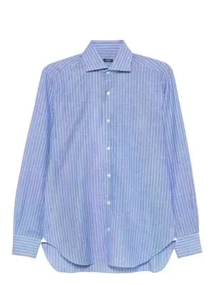 BARBA NAPOLI Striped Shirt - Blue