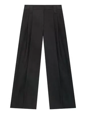 GANNI Pleated Trousers - Black