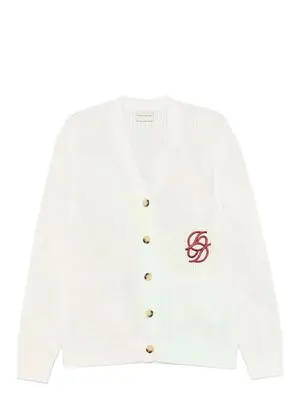 Drole De Monsieur Le Cardigan Monogramme Jacket - White
