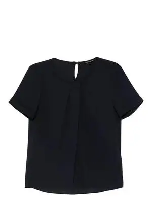 LUISA CERANO Pleat-detail Blouse - Blue