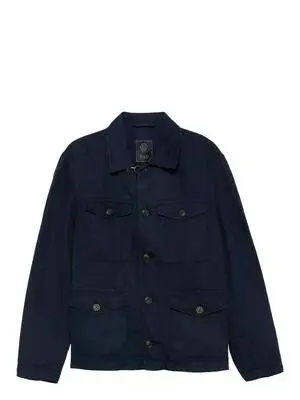 FAY Classic-collar Shirt Jacket - Blue