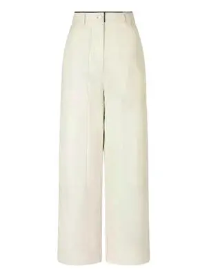 STUDIO TOMBOY Faux-leather Trousers - Neutrals