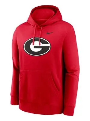 Nike Georgia Bulldogs Primary Logo Pullover Hoodie - Red