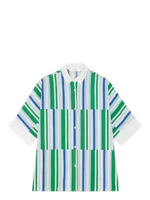 Maison Kitsuné Striped Shirt - Blue