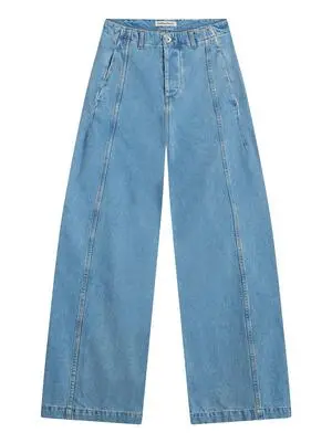 You Must Create Displaced Seam Jeans - Blue